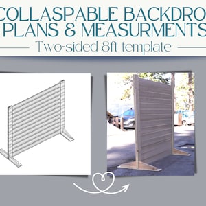8ft Collapsible Wood Backdrop Plans | Photo Birthday Party Backdrop ...