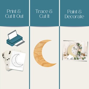 5ft Moon Over the Moon, 6ft Circle and Clouds Template Backdrop ...