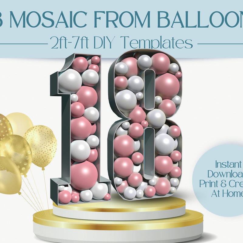 18" Number Balloon - Etsy