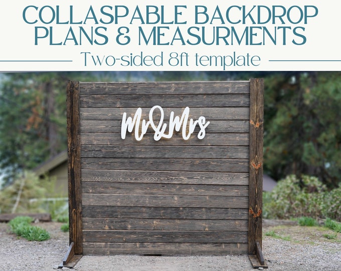 Foldable Backdrop PLANS With Measurements- DIGITAL DOWNLOAD (these Are ...