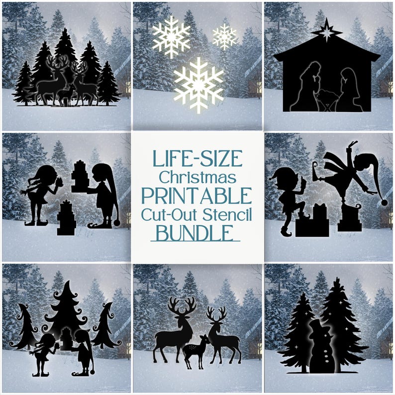 DIY Christmas Scene Bundle | 3ft, 4ft, 5ft, 6ft, 7ft, 8ft, 9ft Life ...