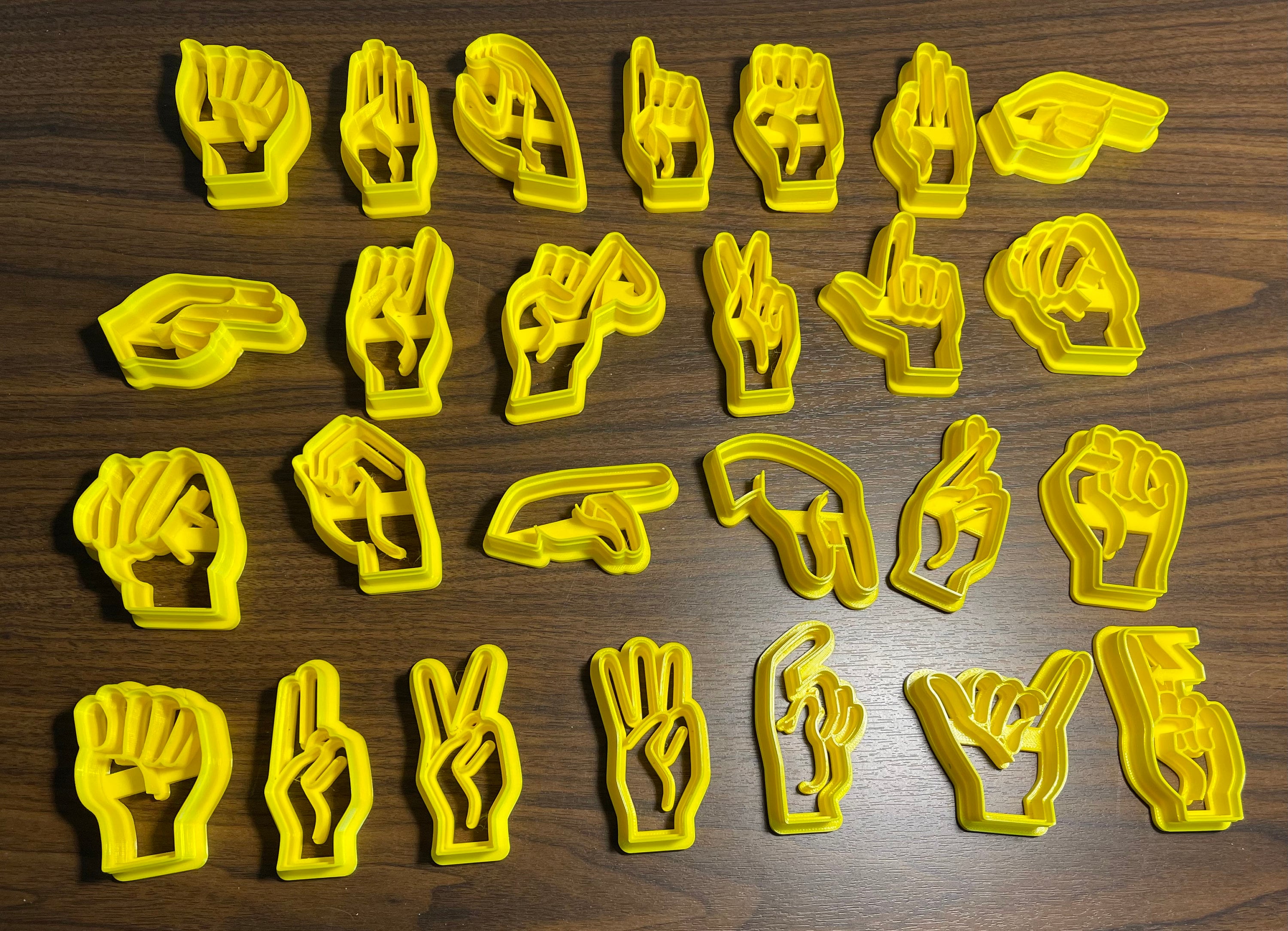 ASL Sign Language Alphabet DIGITAL Files Only Cookie Cutter - Etsy Canada
