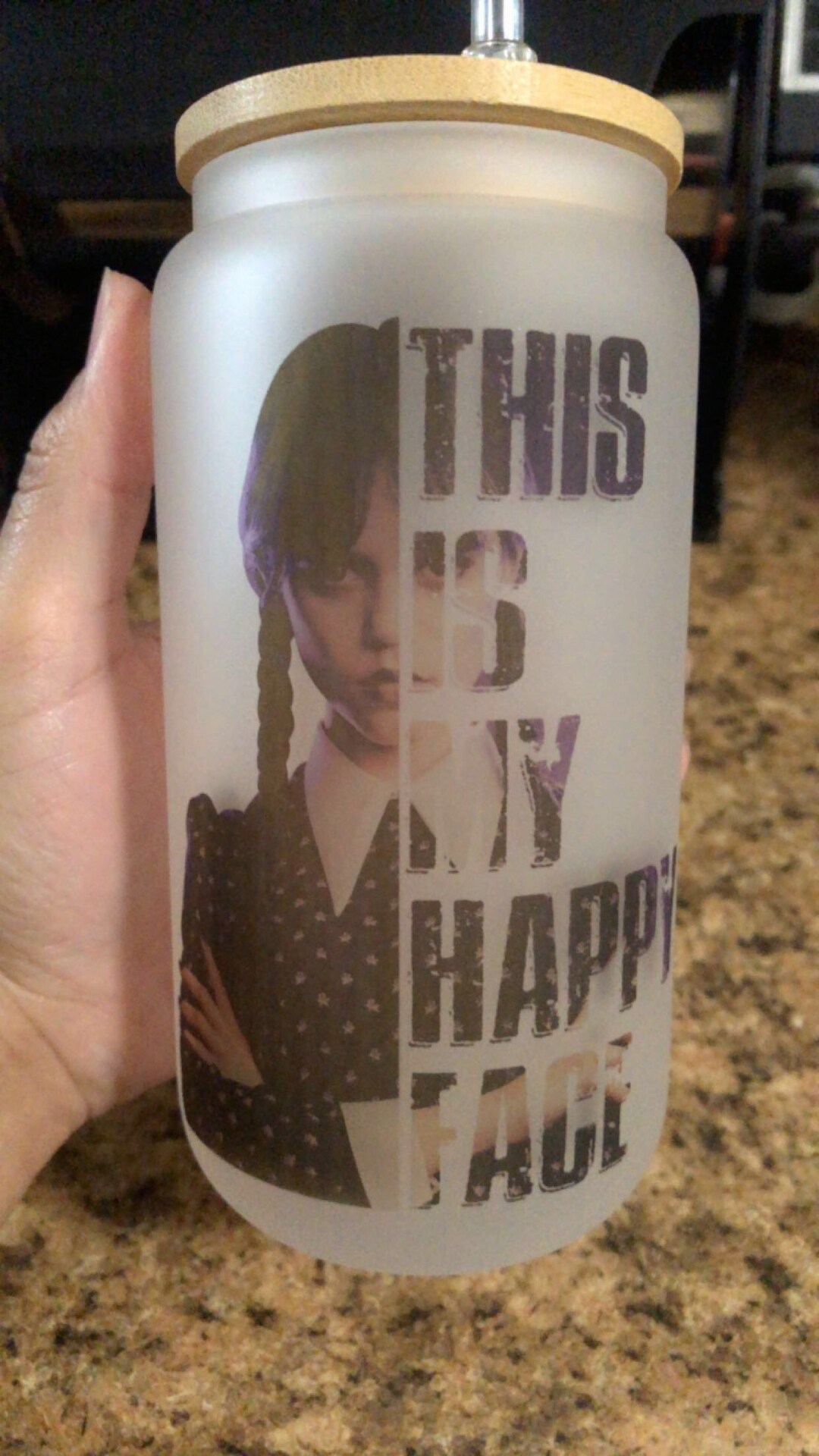 Wednesday Addams - Merlina Addams 16 Oz Coffe Cup Libbey Cup Ice Coffee ...