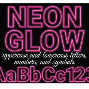 Pink Neon Lights Lettering, Pink Glowing Lights Alphabet Letters, PNG ...