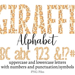 Animal Print Lettering Bundle, Wild Animals Letters Bundle, Sublimation ...