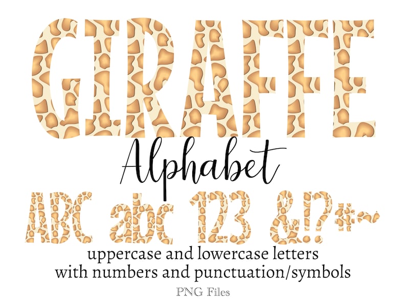 Animal Print Lettering Bundle, Wild Animals Letters Bundle, Sublimation ...