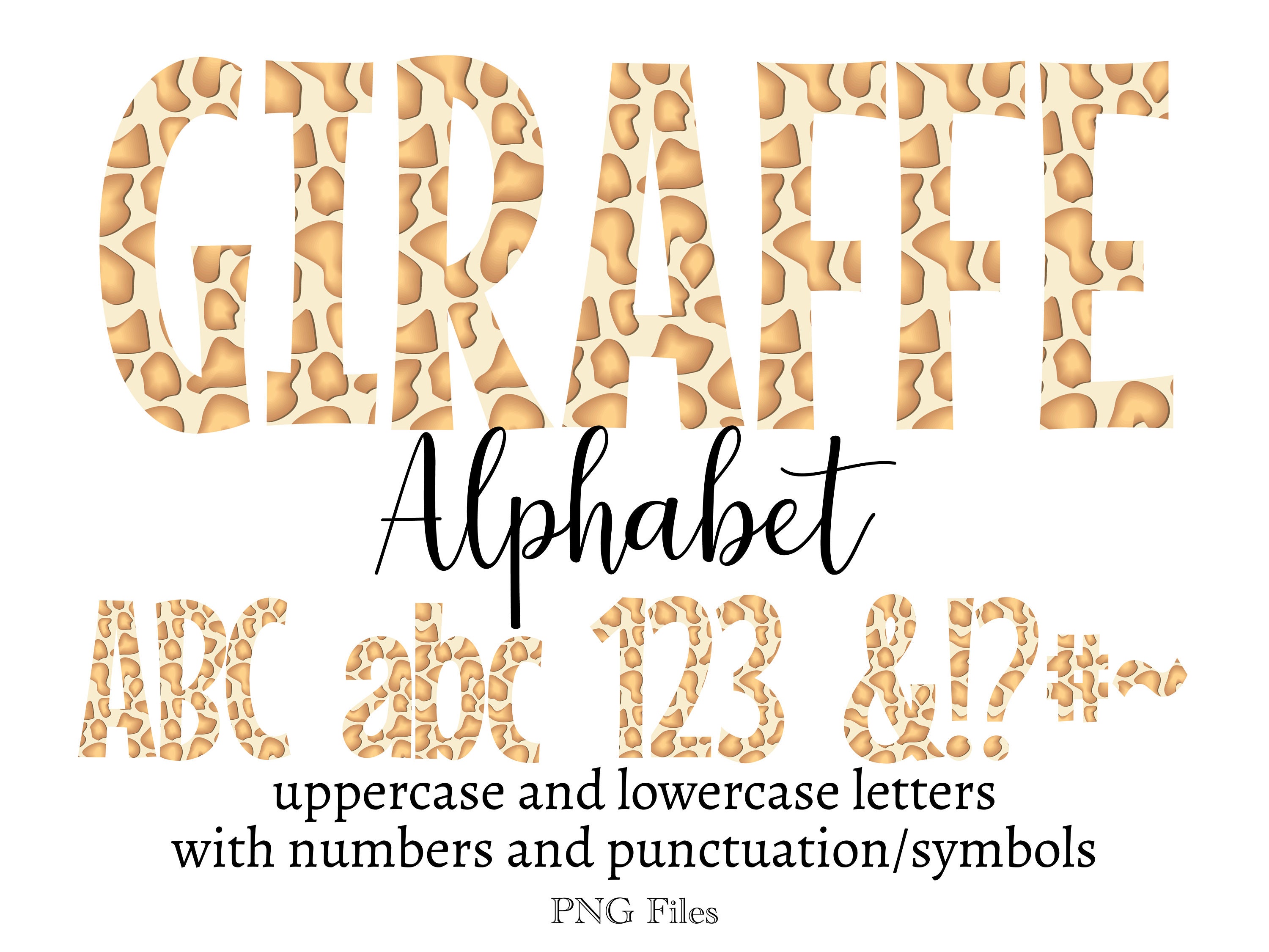Animal Print Lettering Bundle, Wild Animals Letters Bundle, Sublimation ...