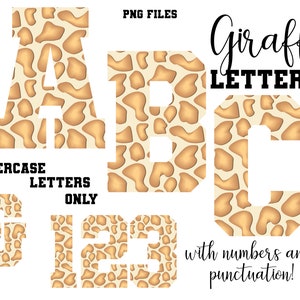 Animal Print Lettering Bundle, Varsity Letters Bundle, Cheetah Letters ...
