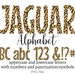 Jaguar Print Letters, Animal Print Alphabet, Wild One, Sublimation ...