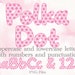 Pink Polka Dot Alphabet Letters, PNG Letters, Pink Polka Dot ...