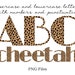 Cheetah Print Lettering, Animal Print Alphabet Letters, PNG Letters ...