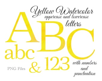 Pink Watercolor Letters and Numbers Script Watercolor - Etsy