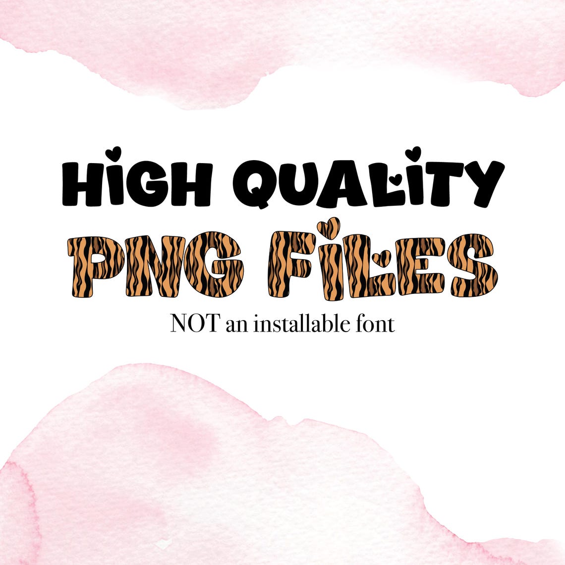 Tiger Print Lettering, Animal Print Alphabet Letters, PNG Letters ...