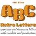 Retro Lettering, Groovy Retro Alphabet Letters, PNG Letters, Vintage ...