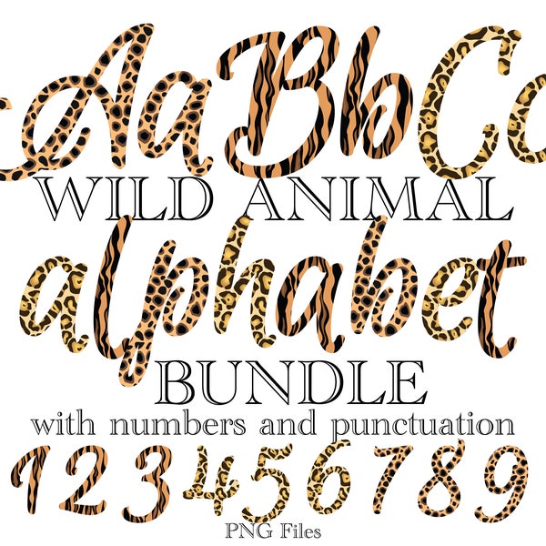 Animal Print Letters - Etsy