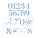 Blue Watercolor Alphabet Letters and Numbers, Baby Shower Lettering ...