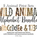 Animal Print Letters, Giraffe Print Alphabet Lettering, PNG Letters ...