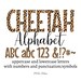 Cheetah Print Letters, Animal Print Alphabet, Wild One, Sublimation ...