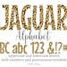 Animal Print Lettering Bundle, Wild Animals Letters Bundle, Sublimation ...