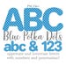 Blue Polka Dots Letters PNG, Polka Dot Lettering and Numbers ...