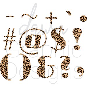 Cheetah Print Lettering, Animal Print Alphabet Letters, PNG Letters ...