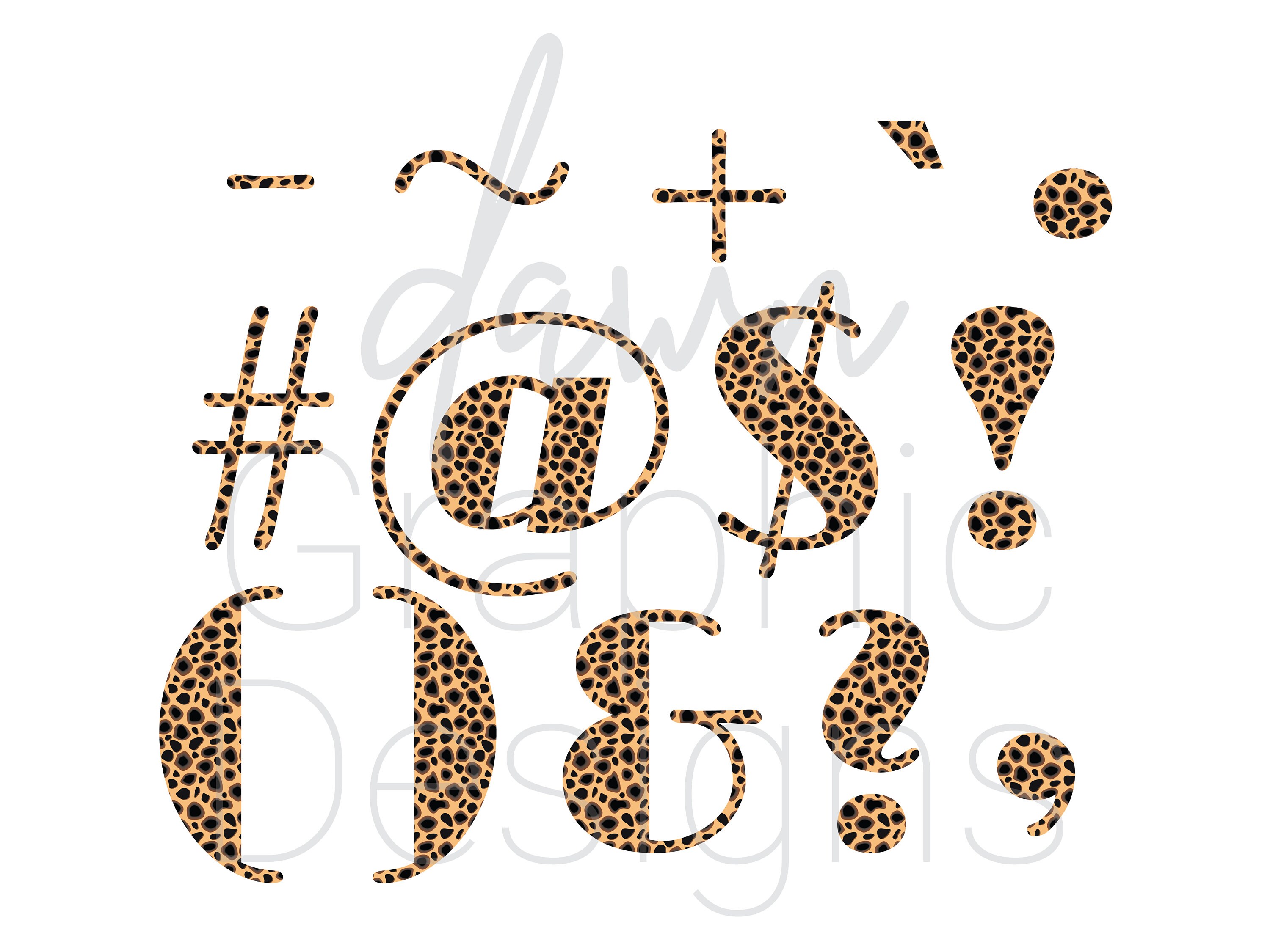 Cheetah Print Lettering, Animal Print Alphabet Letters, PNG Letters ...