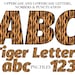 Tiger Print Lettering, Animal Print Alphabet Letters, PNG Letters ...