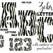 Animal Print Lettering Bundle, Varsity Letters Bundle, Cheetah Letters ...