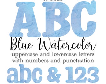 Pink Watercolor Alphabet Letters and Numbers, Wedding Lettering ...