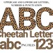 Cheetah Print Lettering, Animal Print Alphabet Letters, PNG Letters ...