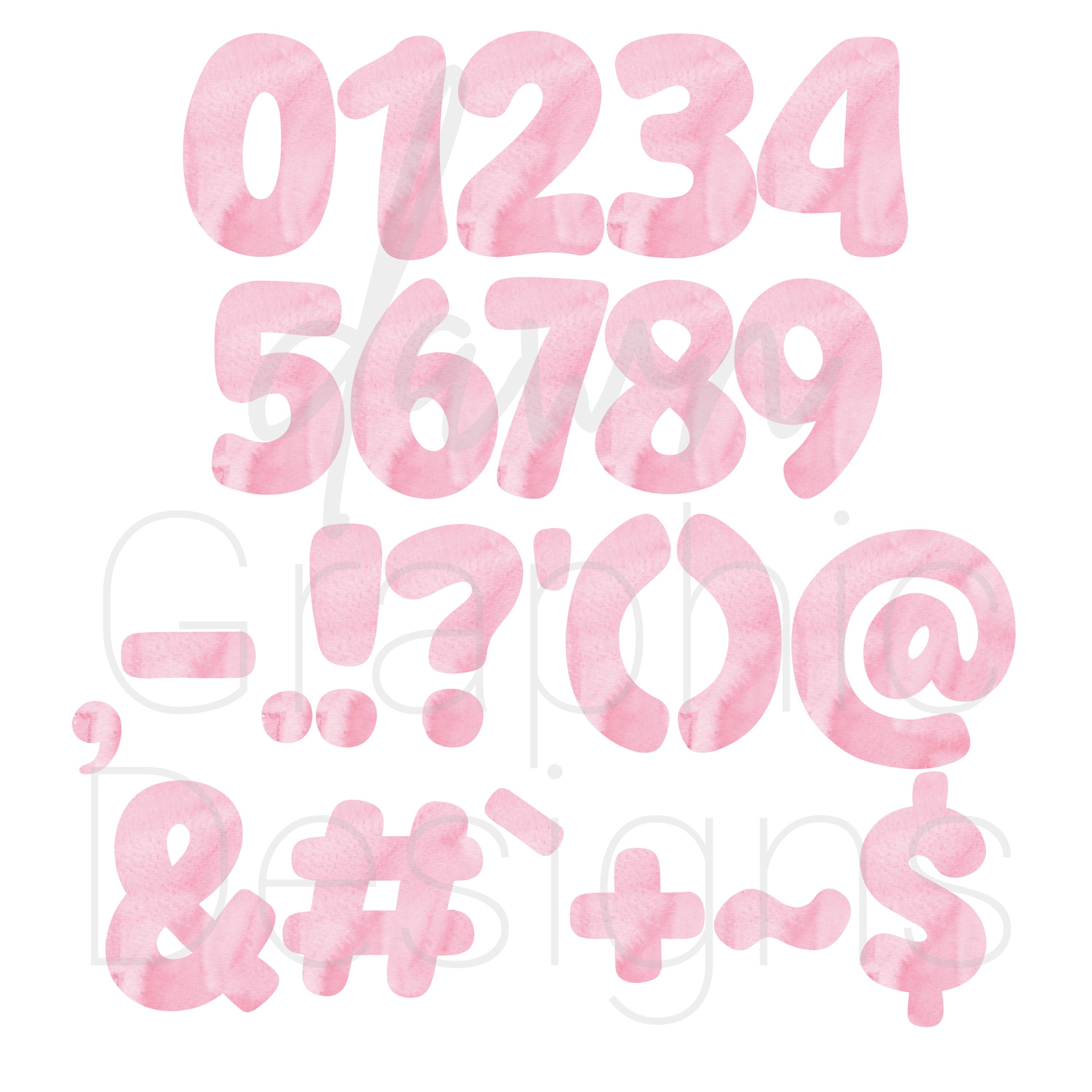 Pink Watercolor Letters Png, Pink Lettering, Watercolor Art, Watercolor ...