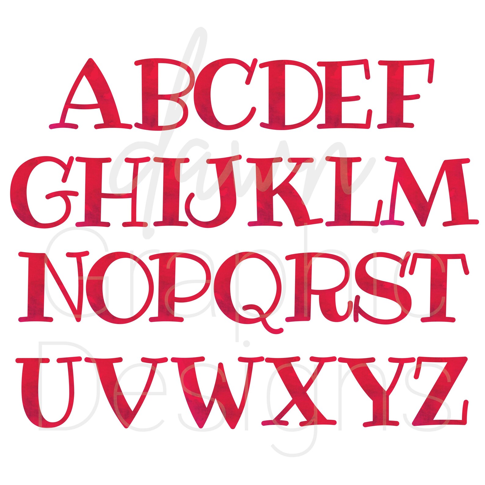 Red Watercolor Letters PNG, Bright Letters, Watercolor Art, Watercolor ...