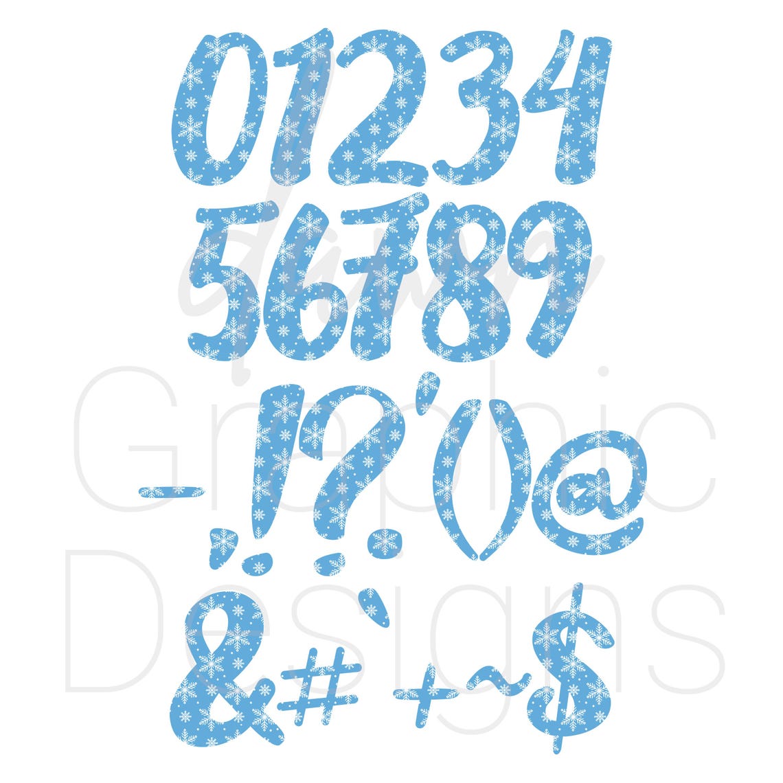 Snowflake Letters PNG, Winter Letters, Blue Snowflake Holiday Lettering ...