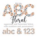 Floral Alphabet Bundle, Letters and Numbers, Floral Alpha Bundle ...