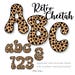Cheetah Print Letters, Animal Print Alphabet Lettering, PNG Letters ...