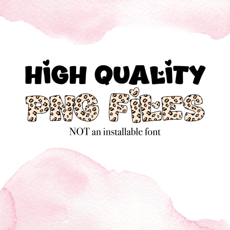 Leopard Print Lettering, Animal Print Alphabet Letters, PNG Letters ...