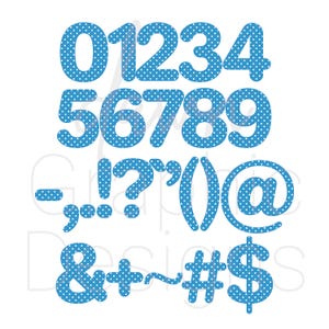 Blue Polka Dots Letters PNG, Polka Dot Lettering and Numbers ...