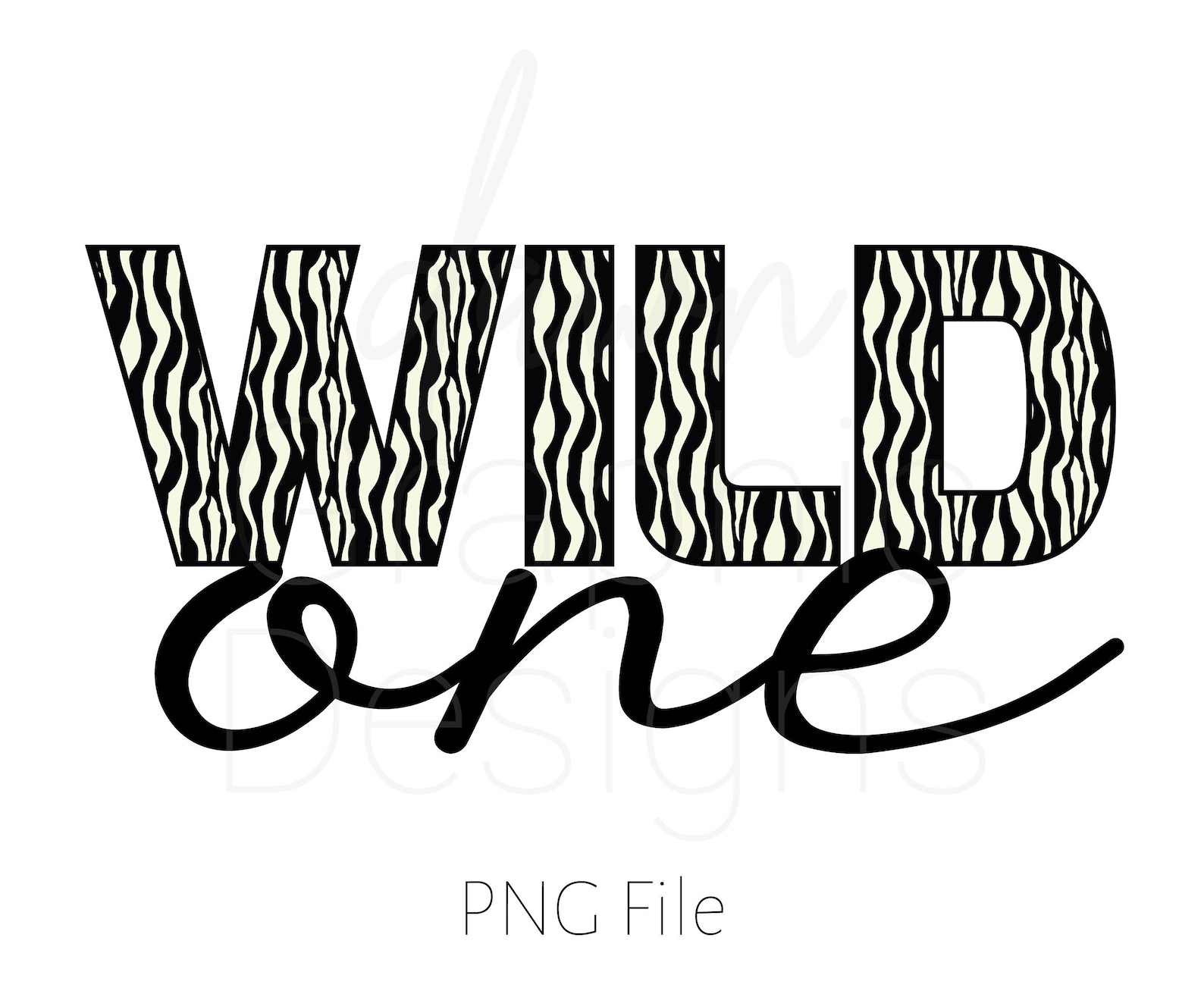 Wild One 1st Birthday Safari Jungle PNG, Zebra Print, Wild One Digital ...