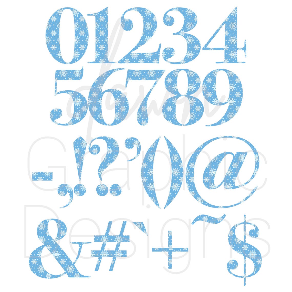 Snowflake Letters PNG, Winter Letters, Blue Snowflake Holiday Lettering ...