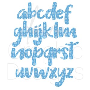 Snowflake Letters PNG, Winter Letters, Blue Snowflake Holiday Lettering ...