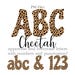 Cheetah Print Letters, Animal Print Alphabet Lettering, PNG Letters ...