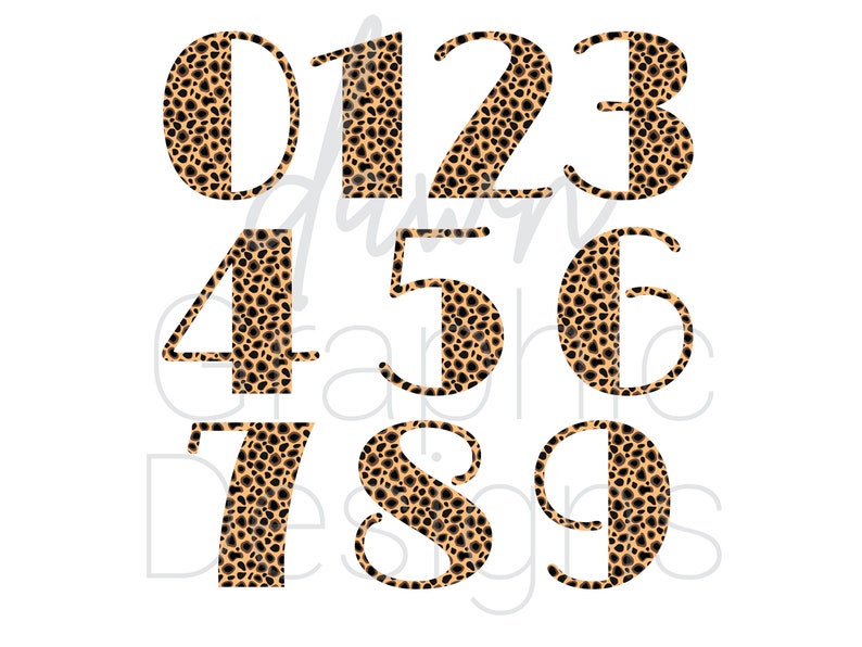 Cheetah Print Lettering, Animal Print Alphabet Letters, PNG Letters ...