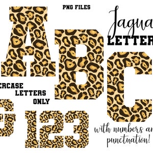 Jaguar Print Lettering, Animal Print Alphabet Letters, Jaguar Varsity ...