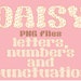 Retro Font Lettering, Daisy Print Alphabet Letters, Hippie Letters ...