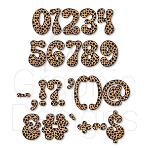 Cheetah Print Letters, Animal Print Alphabet Lettering, PNG Letters ...