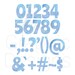 Blue Watercolor Alphabet Letters and Numbers, Baby Shower Lettering ...