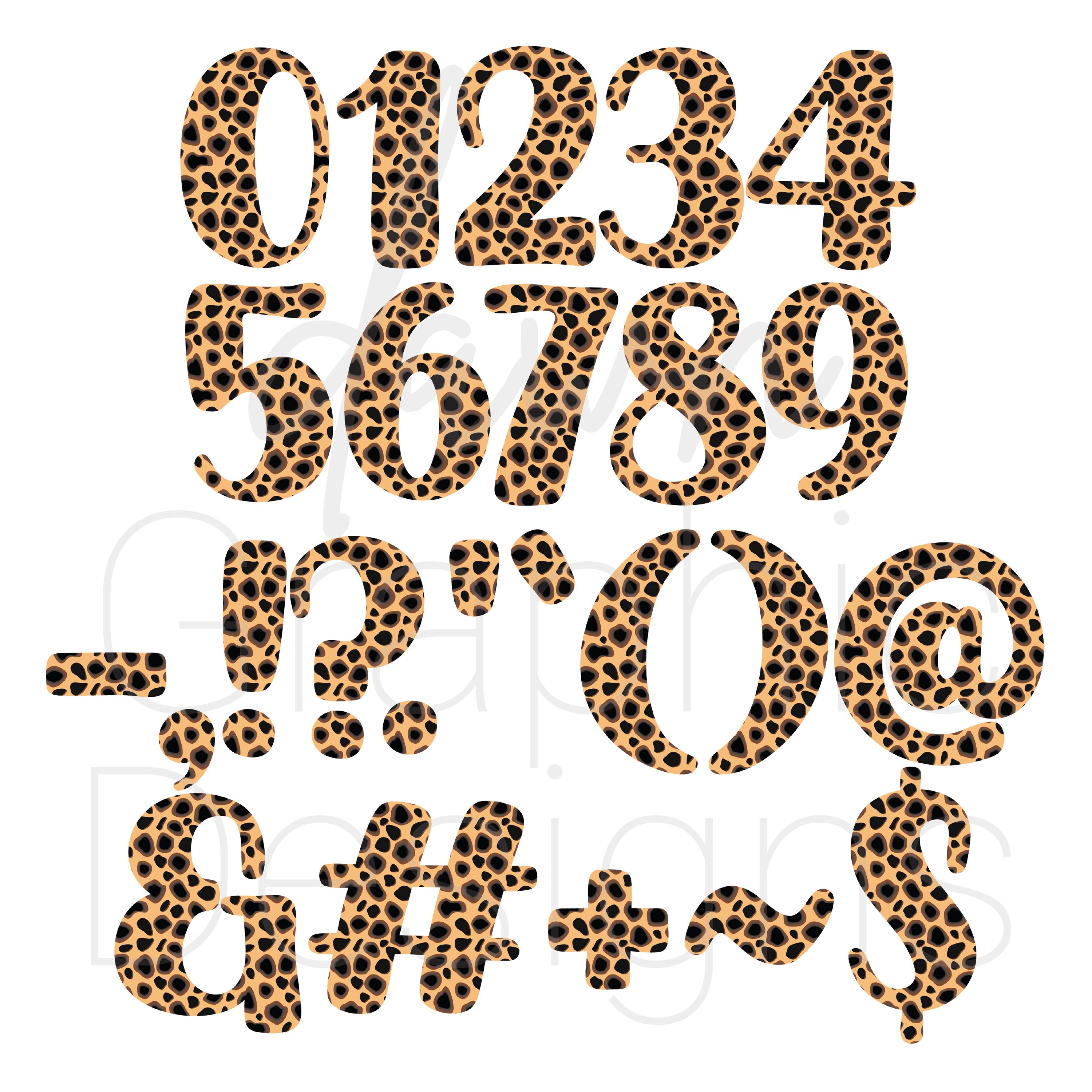 Cheetah Print Letters PNG, Animal Print Alphabet Lettering, PNG Letters ...