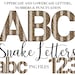 Snake Print Lettering, Reptile Print Alphabet Letters, PNG Letters ...