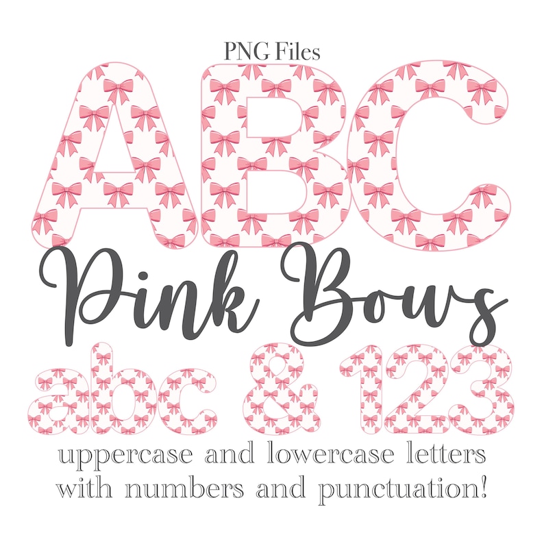 Coquette PNG, Bow Letters, Baby Girl Letters, Bow Art, Monogram ...