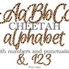 Leopard Alphabet Png Bundle, Gold Doodle Font Letters Png, Cheetah ...